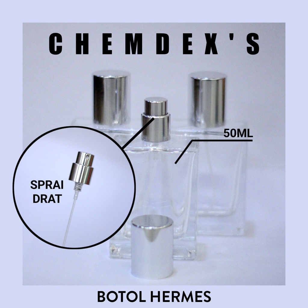 Jual BOTOL PARFUM PETAK HERMES SILVER // 50ML // SPRAY DRAT || botol ... Jual BOTOL PARFUM PETAK HERMES SILVER // 50ML // SPRAY DRAT || botol ...