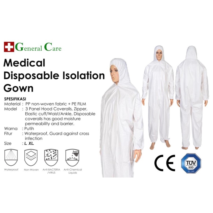 Jual BAJU APD HAZMAT GENERAL CARE / BAJU HAZMAT / BAJU APD GENERAL CARE ...