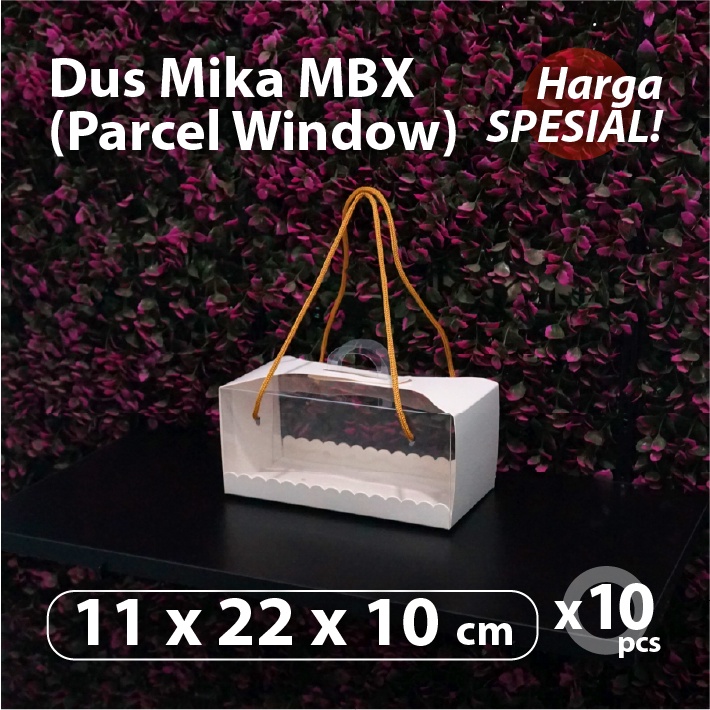 Jual Paket 10 pcs - Box Mika MBX 11 x 22 x 10 cm - Dus Parcel Window ...