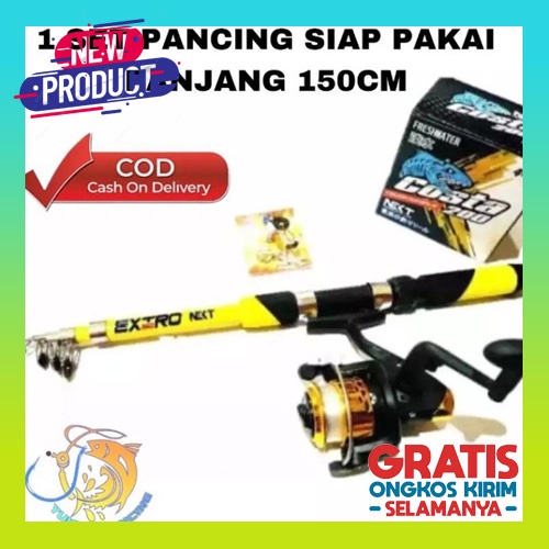 Jual Set Pancing 1 Pancing 1,8 M Reel Pancing Ac2000 1 Mesin Memancing ...