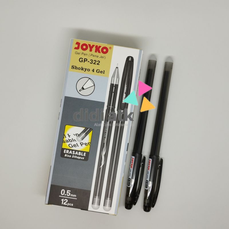 Jual Pulpen Hapus Joyko GP-322 Shokyo 4 Erasable Gel Pen 0.5mm 1 Pak (12 Pcs) | Shopee Indonesia