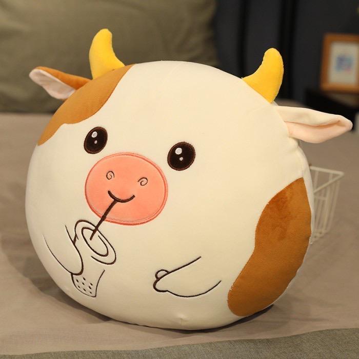 Jual Boneka Sapi Hitam Putih Sit Cow Cute Cow Moo Moo Lucu / Bantal ...