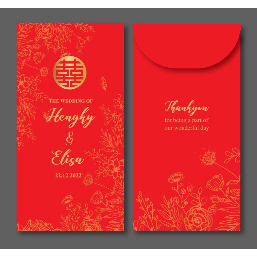 Jual Angpao Wedding Angpao Sangjit Custom Amplop Nikah Bahan Sintetis ...