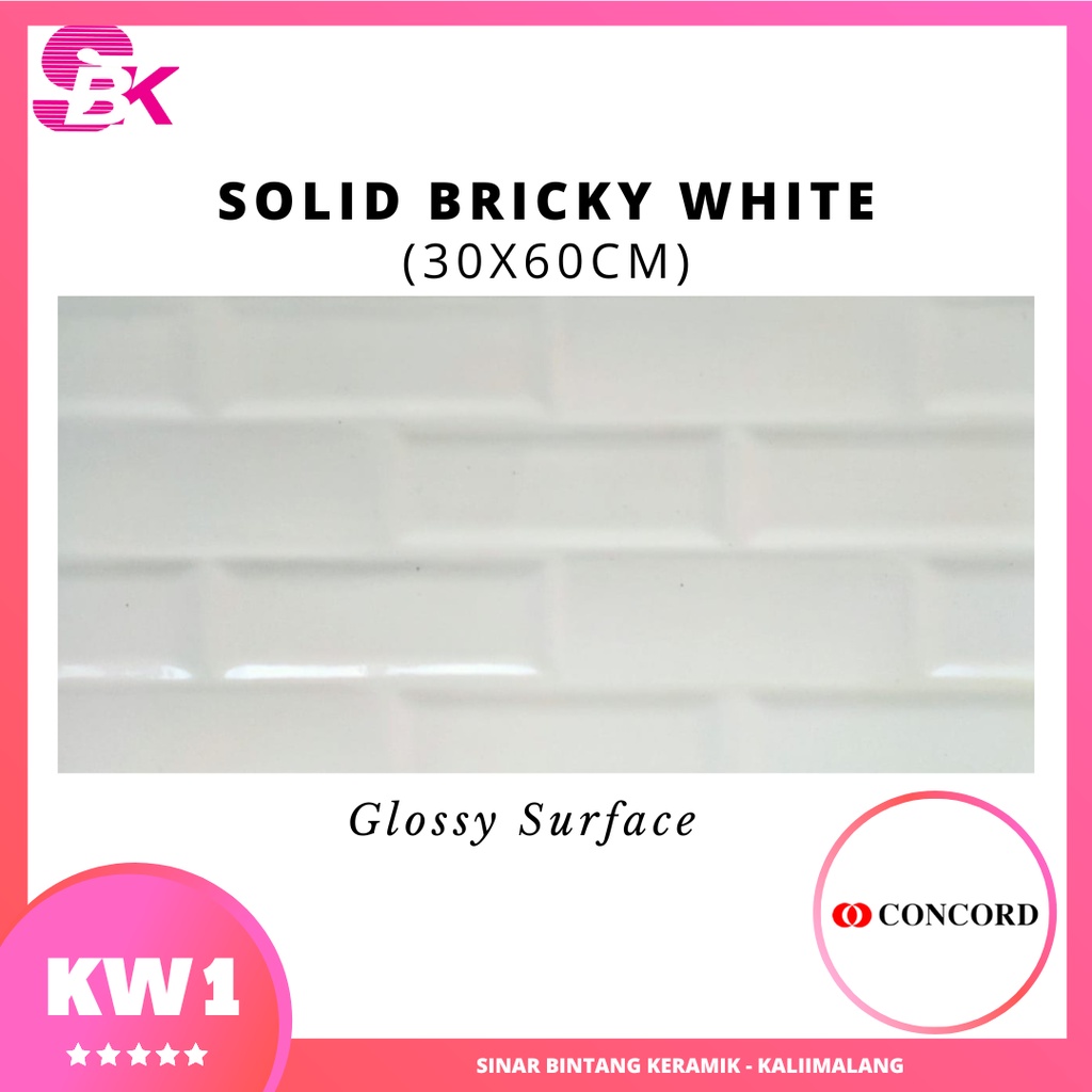 Jual Keramik Dinding 30x60 Solid Bricky | Shopee Indonesia