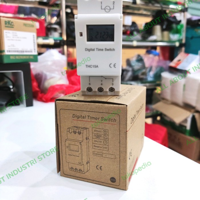 Jual Programmable Time Switch THC15A 220V Relay Waktu Digital THC-15A | Shopee Indonesia