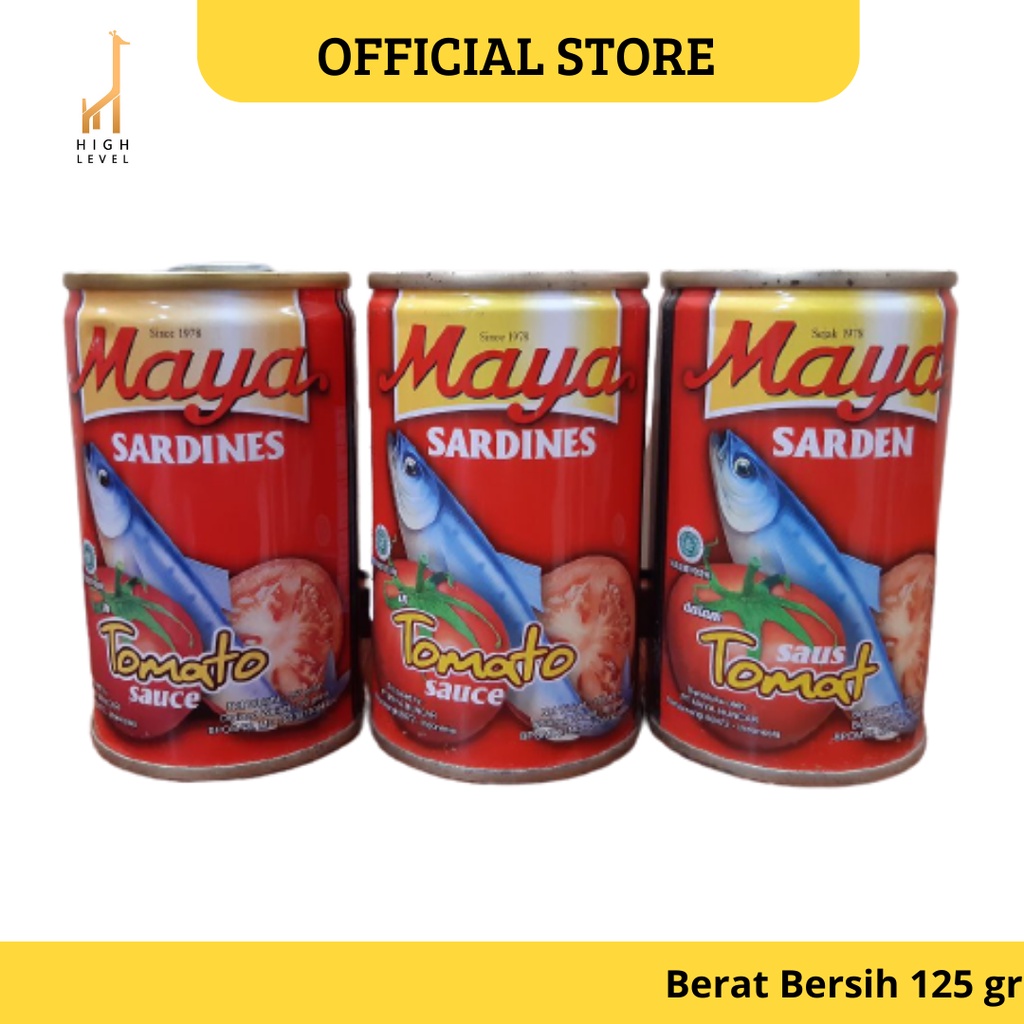 Jual Sarden Sardines Ikan Kaleng Maya Saus Cabe dan Tomat 155 gr ...
