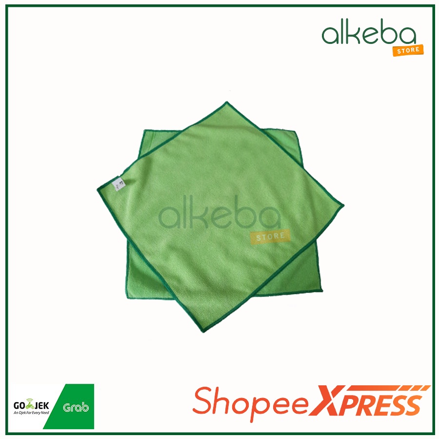 Jual Diversey Taski Mymicro Cloth Green / Lap microfiber Hijau 40x40cm ...