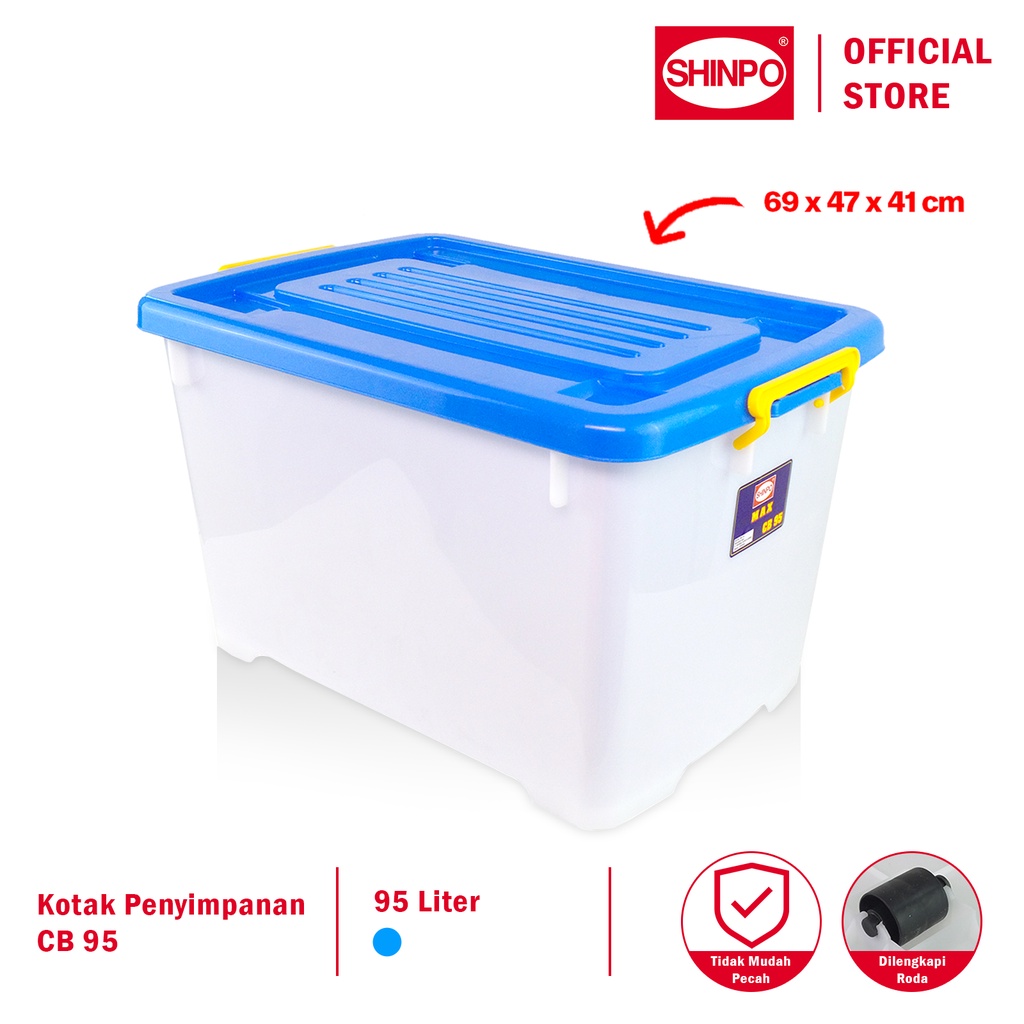 Jual SHINPO Kontainer Plastik Dengan Roda Max Container Box Kotak ...