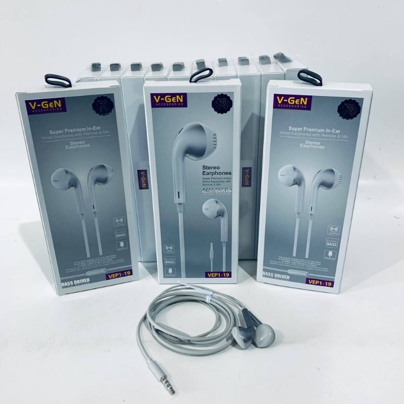 Jual VGEN V-GEN HEADSET EARPHONE VEP1-19 STEREO | Shopee Indonesia