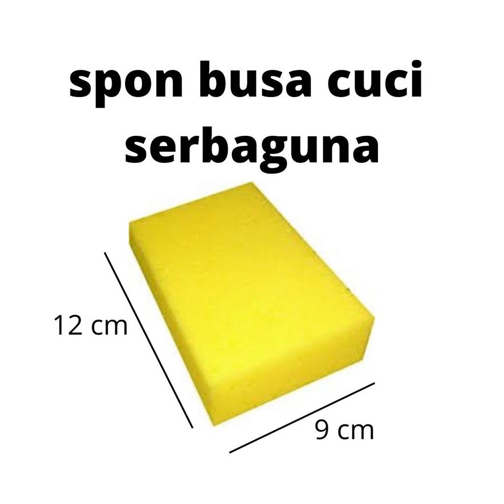 Jual SPON BUSA CUCI SERBAGUNA MURAH WARNA RANDOM UKURAN 12 CM X 9 CM ...