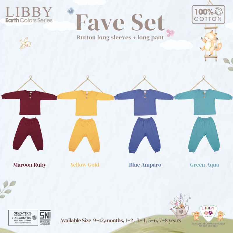 Jual SETELAN LIBBY fave set EARTH COLORS SERIES 3 PANJANG /piama anak ... Jual SETELAN LIBBY fave set EARTH COLORS SERIES 3 PANJANG /piama anak ...