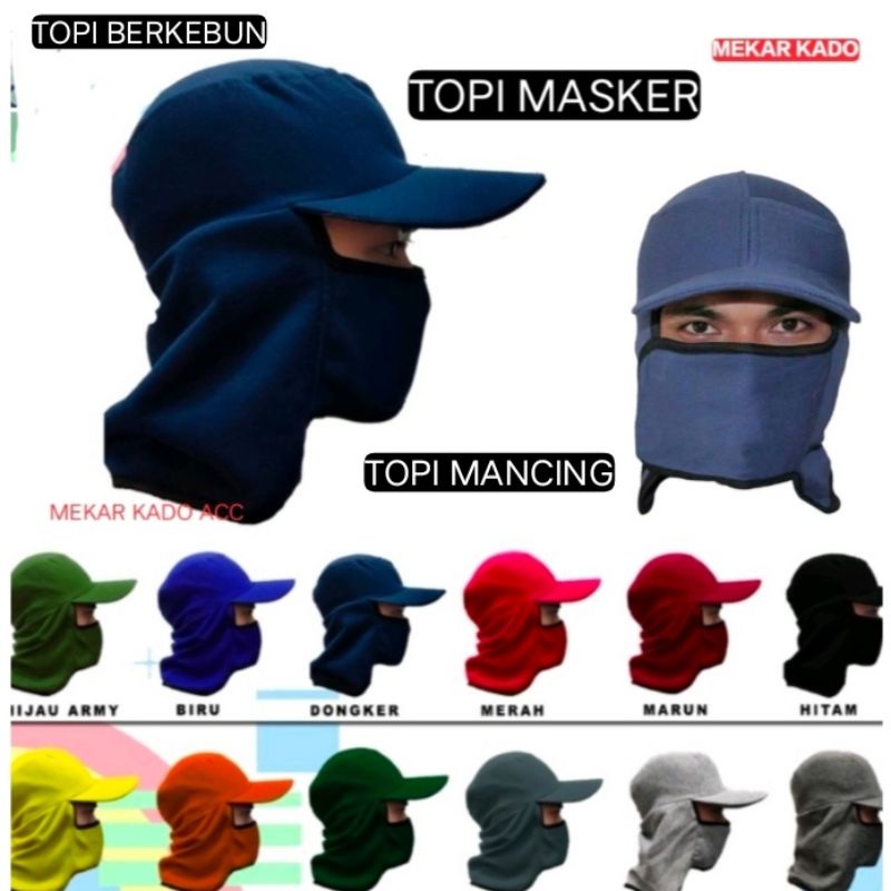 Jual Topi Masker/Topi Jepang/Topi Mancing/Pancing/Topi Proyek Kerja ...