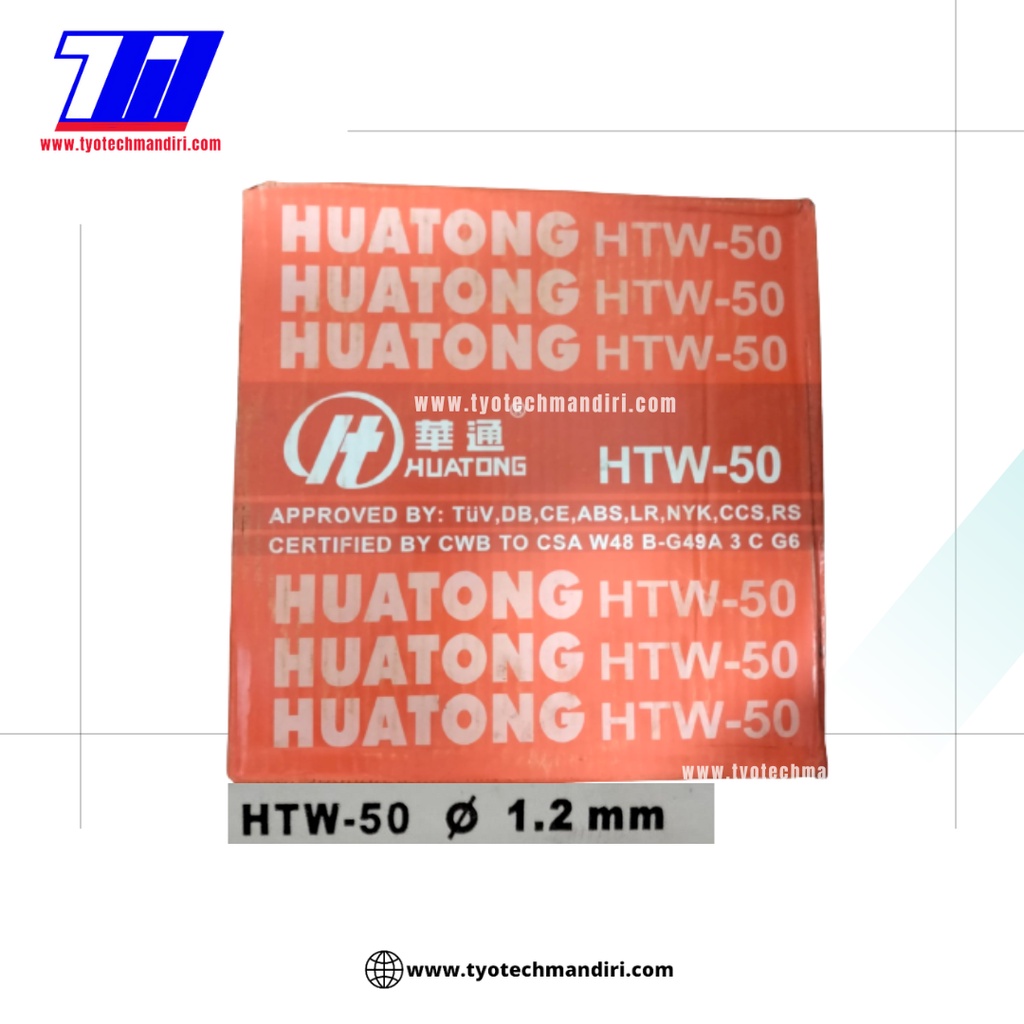 Jual Kawat Las CO Huatong MIG WIRE HTW 50 A5.18 ER70S-6 uk 1.2mm ...