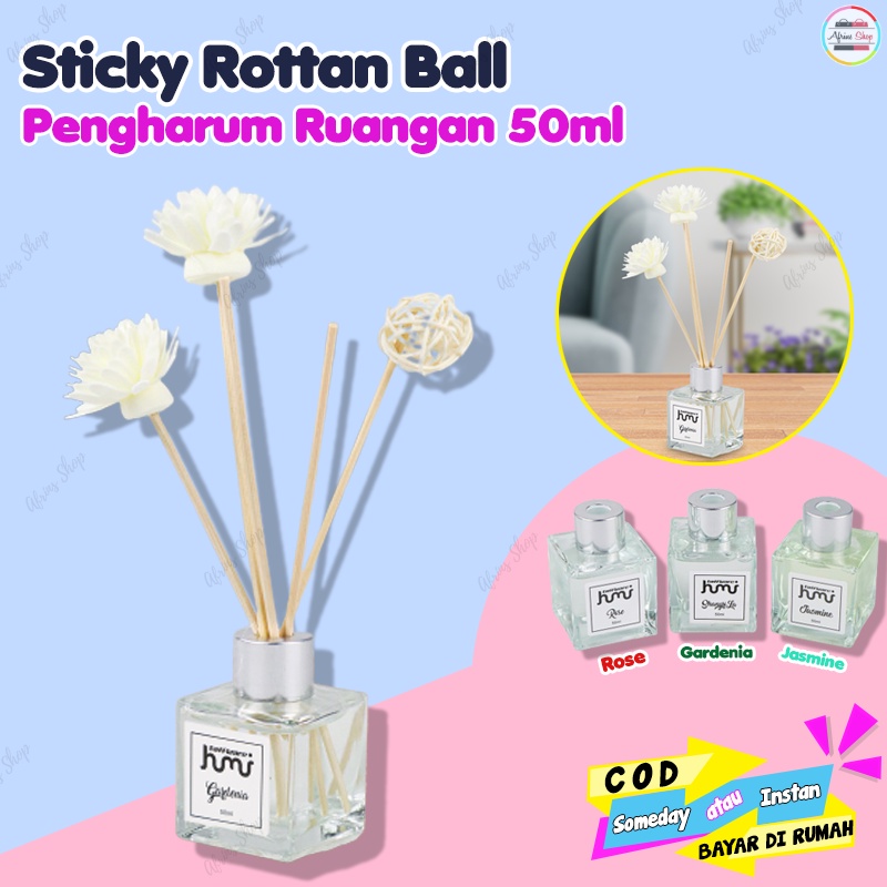 Jual Parfum Ruangan Pengharum Ruangan Sticks Rattan Ball Aroma Diffuser ...