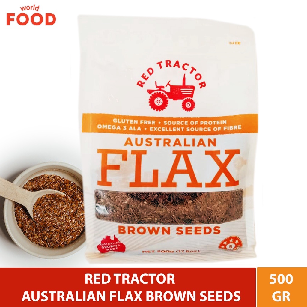 Jual RED TRACTOR AUSTRALIAN FLAX BROWN SEEDS 500GR | Shopee Indonesia