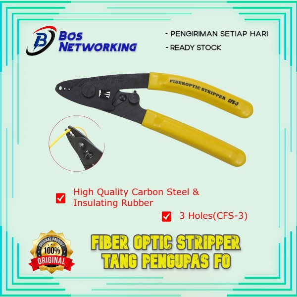 Jual Tang Pengupas FO 3 Lubang Fiber Optic Stripper CFS-3 | Shopee ...