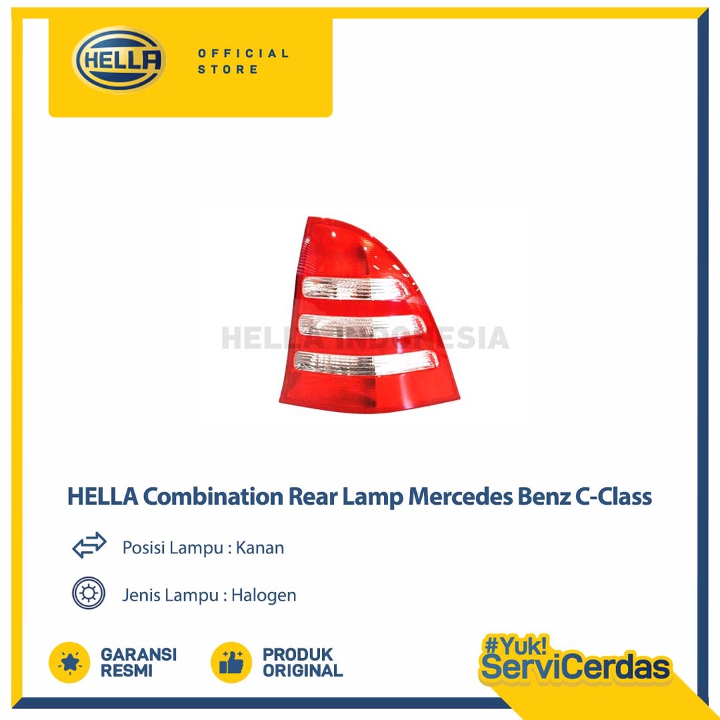 Jual HELLA Combination Rear Lamp Mercedes Benz C-Class (Kanan) - Lampu ...