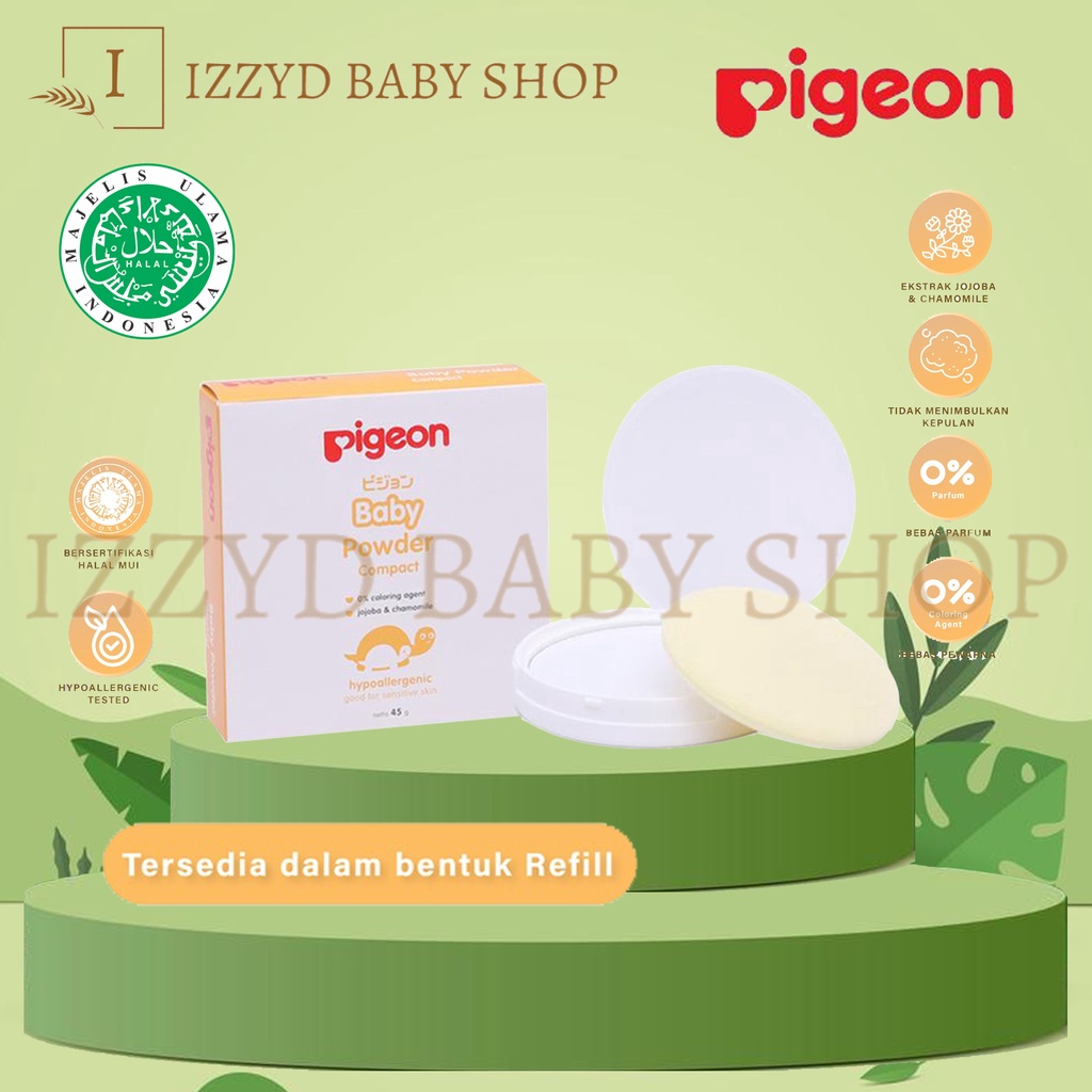 Jual Pigeon baby powder compact Bedak Padat Bayi Baby Compact Powder ...
