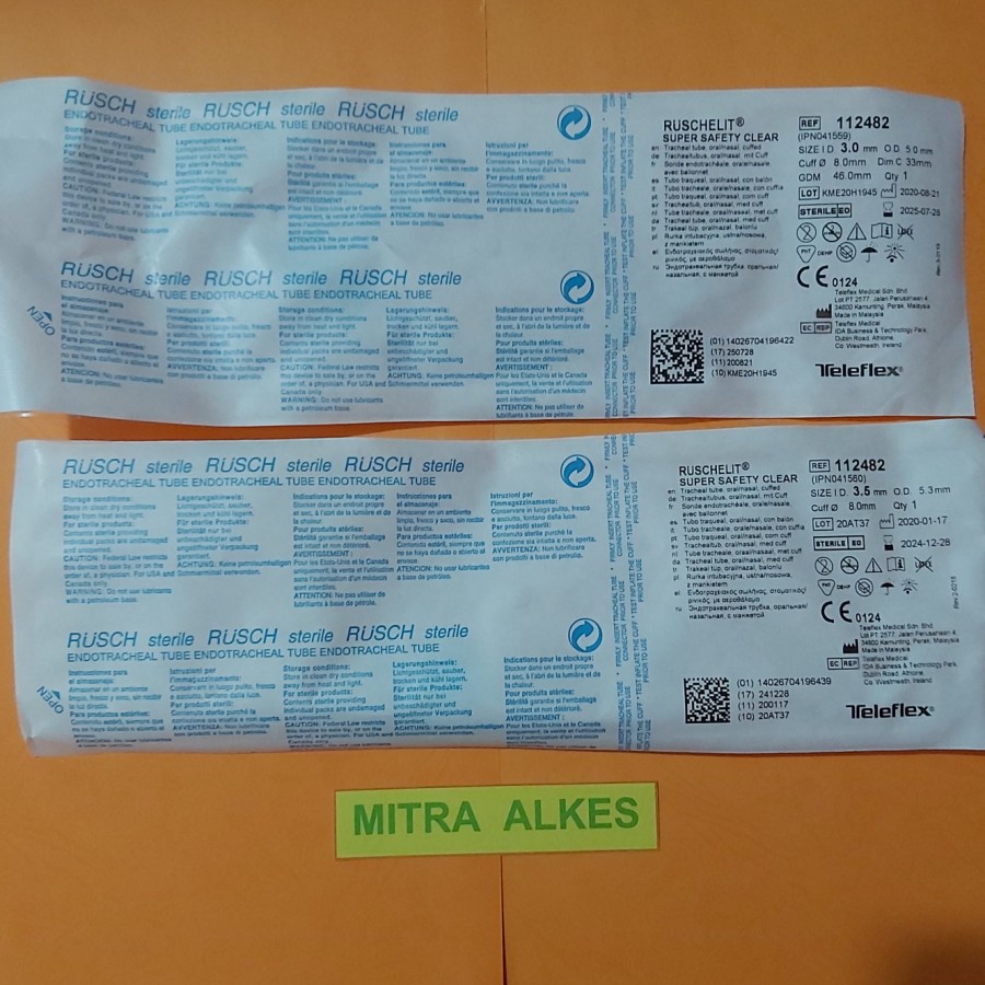 Jual ETT King King Cuff RUSCH. ETT KingKing Cuffed RUSCH. Endotracheal ...