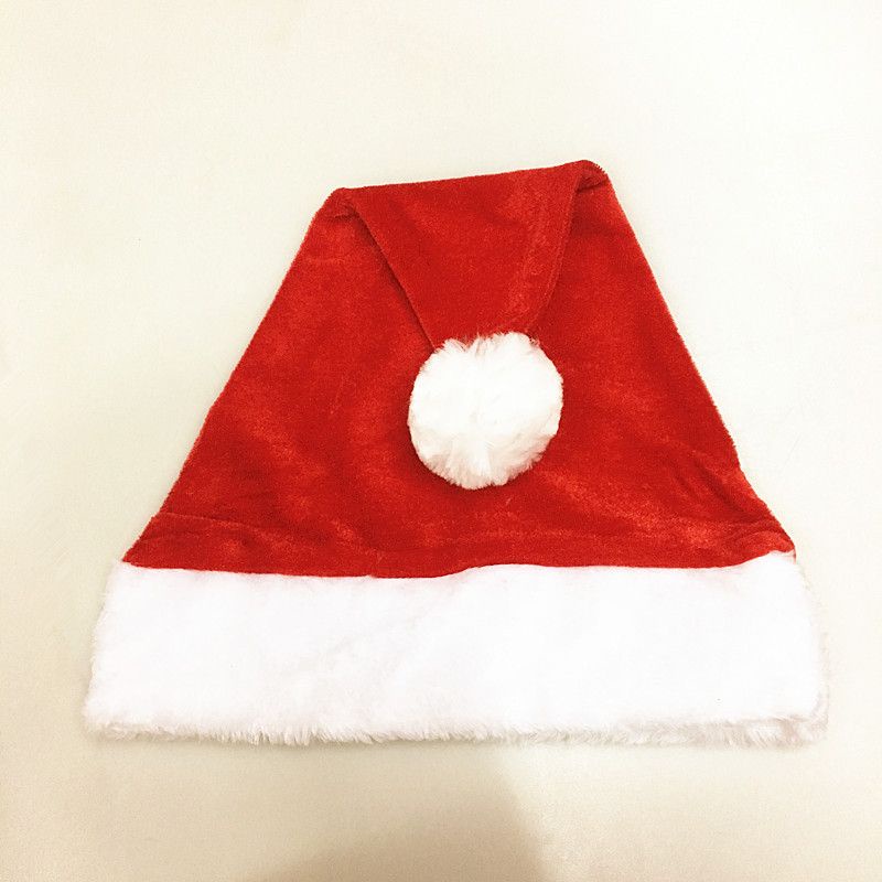 Jual TOPI SANTA CLAUS NATAL CHRISTMAS DEWASA BLUDRU BULU UNISEX ...