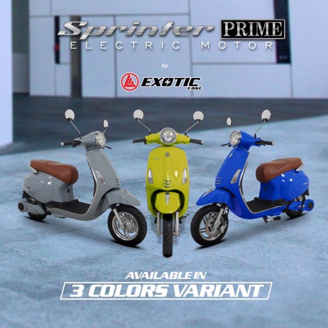 Jual Sepeda Motor Listrik Model Vespa EXOTIC SPRINTER PRIME 1500 Watt ...