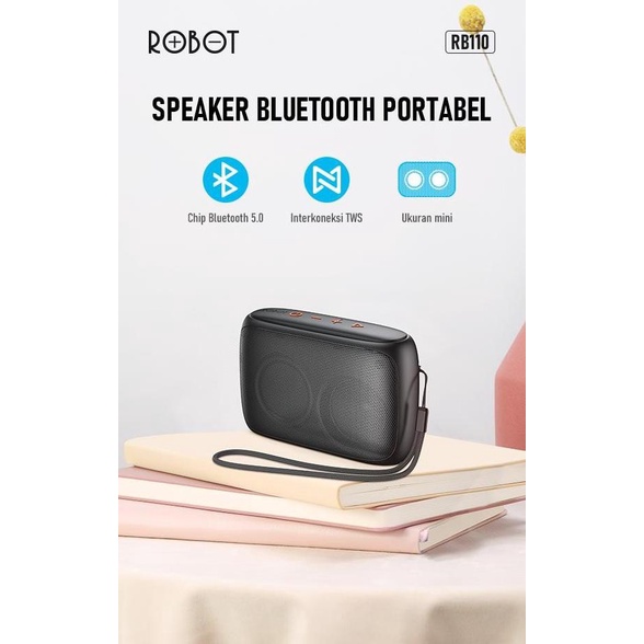 Jual Robot Rb110 Portable Bluetooth Speaker 5.0 Tws (Spt Jbl Go / Rb100) | Shopee Indonesia