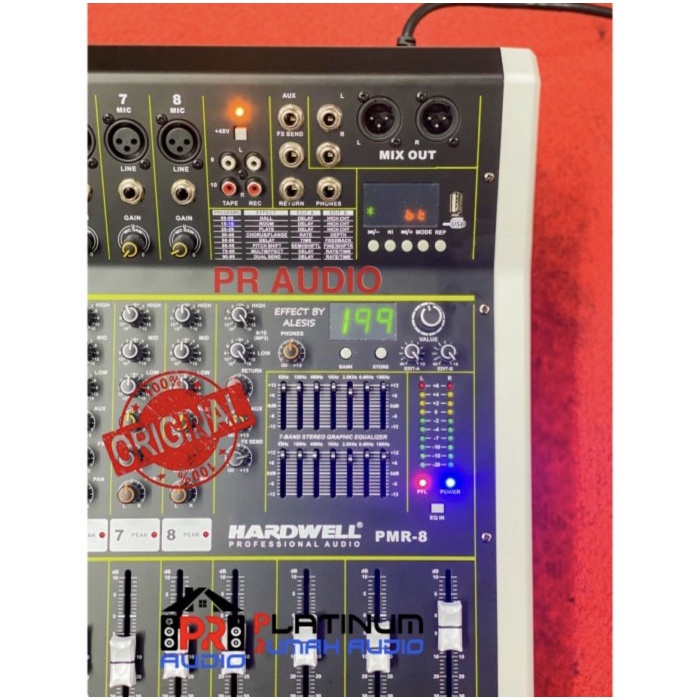 Jual Power Mixer Audio 8 Channel 2 X 350 Watt Hardwell Pmr-8 Usb ...