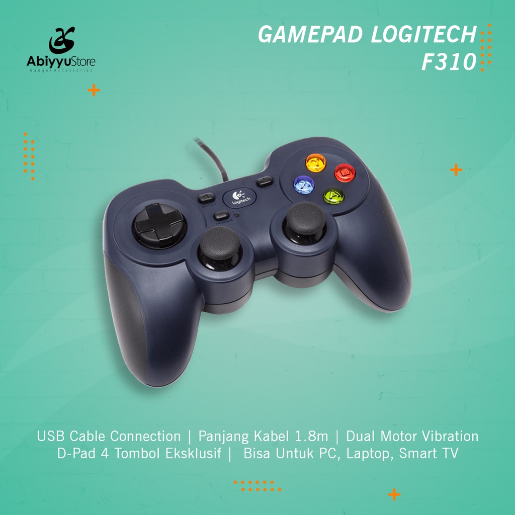 Jual Gamepad Logitech F310 Stick Gaming Joystick PC Komputer Laptop ...