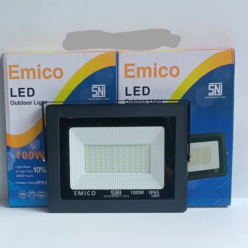 Jual lampu sorot EMICO led 100wat ecer | Shopee Indonesia