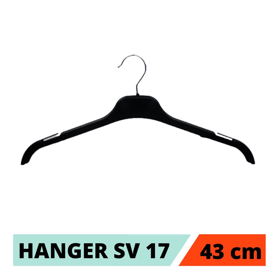 Jual Hanger Premium JV 17 inch 43 cm ( isi 1 Lusin ) | Shopee Indonesia