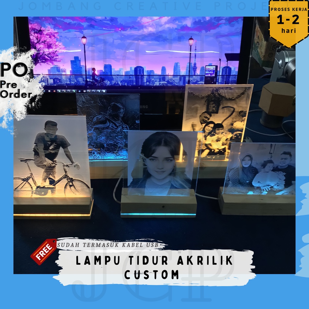 Jual AKRILIK LED CUSTOM FOTO / LAMPU AKRILIK KADO ULANG TAHUN / KADO ...