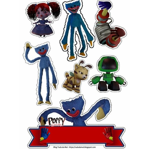 Jual topper kue huggy wuggy free custom nama dan ucapan | Shopee Indonesia