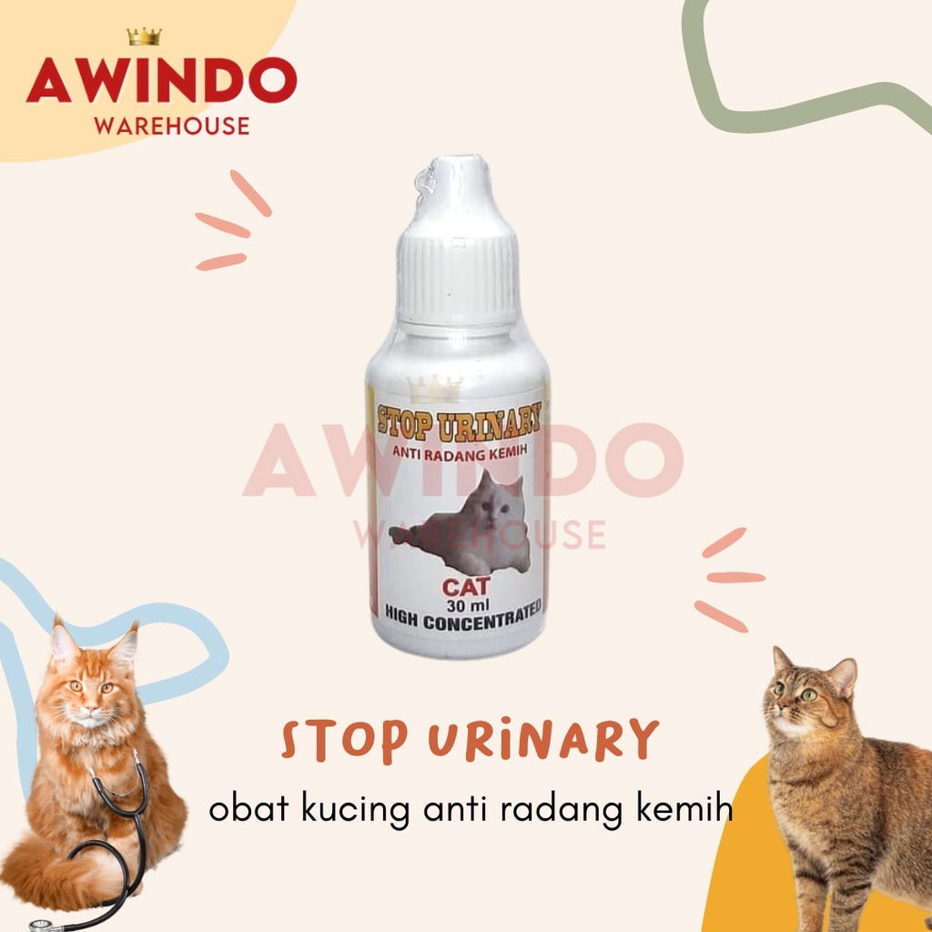 Jual STOP URINARY - Obat Kucing Anti Radang Kemih Infeksi Susah Kencing ...