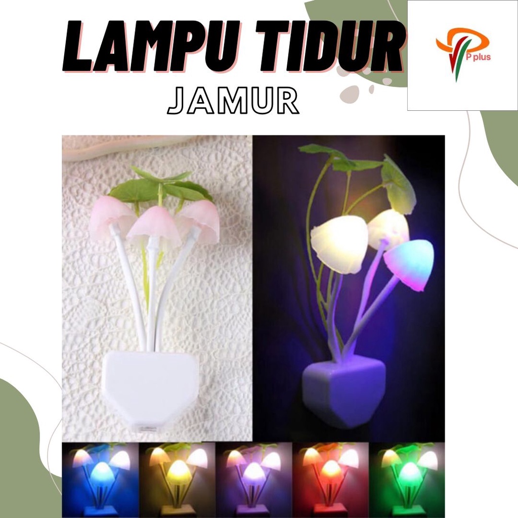 Jual [ Pplus ]Lampu Tidur Jamur Avatar SENSOR CAHAYA / Lampu Tidur LED ...
