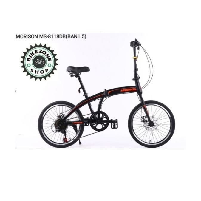 Jual SEPEDA LIPAT 16 20 INCH MORISON 7 SPEED SINGLE SPEED DISC BRAKE ...