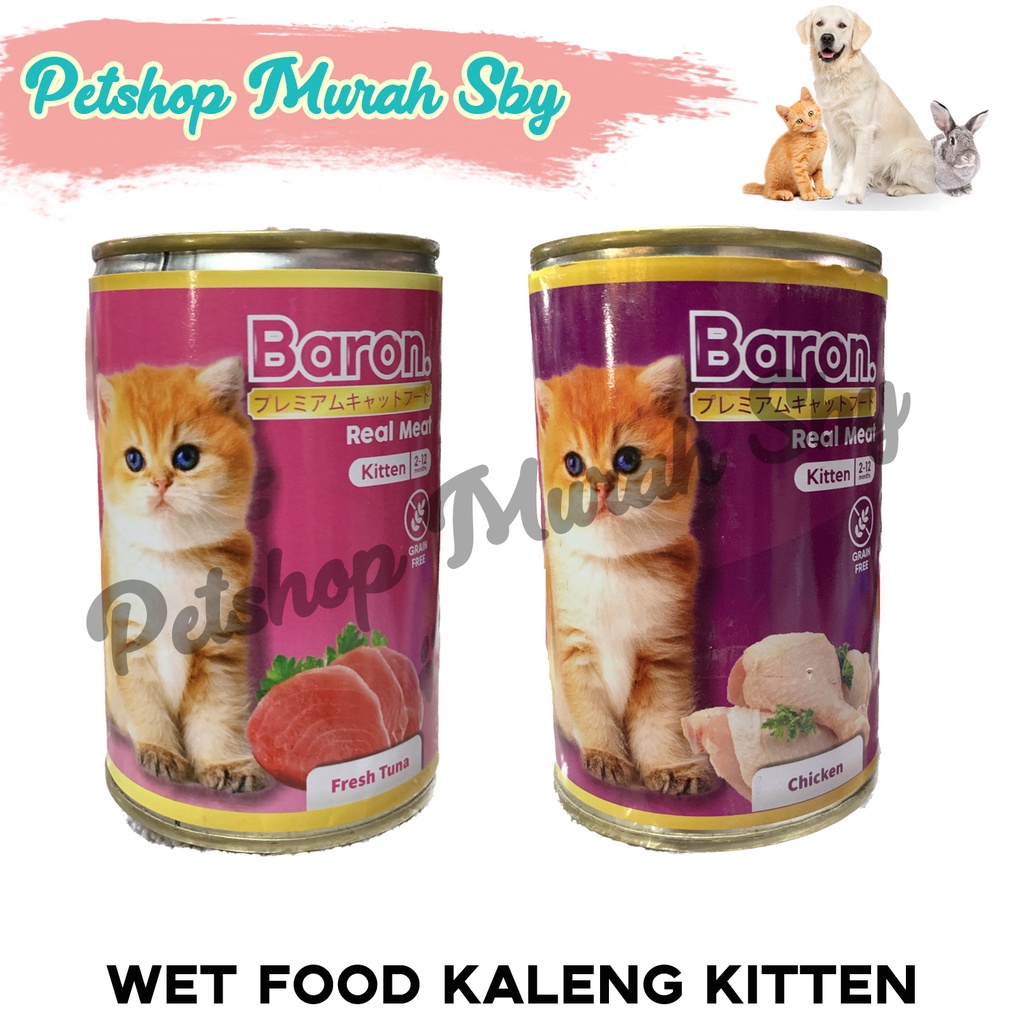 Jual Baron Kaleng Kitten Rasa Tuna atau Chicken - Makanan Basah Anak ...