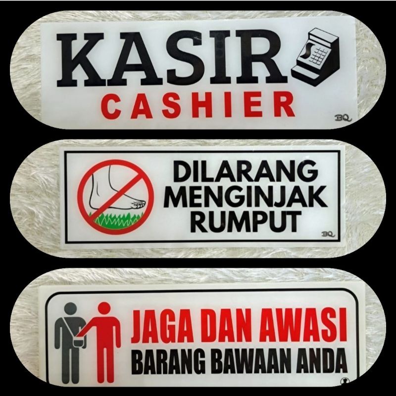 Jual Label Akrilik/Acrylic Toilet Wanita/Free Wifi/Ruang Bebas Asap ...