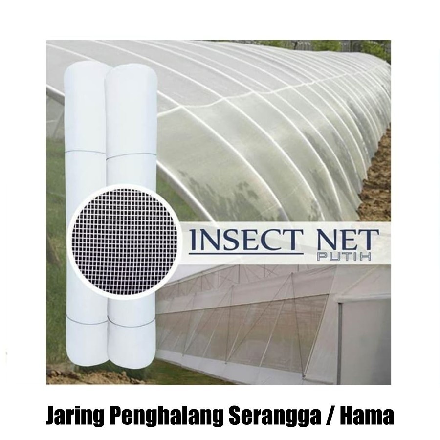 Jual Jaring Insect net greenhouse mesh 50 Lebar 1 meter Panjang 4 meter ...