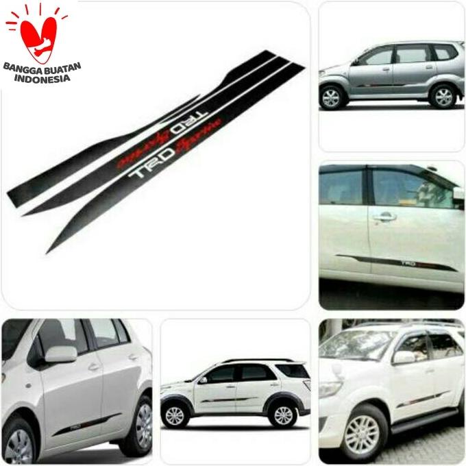 Jual STIKER SAMPING TRD SPORTIVO fortuner/innova/rush/avanza/yaris ...