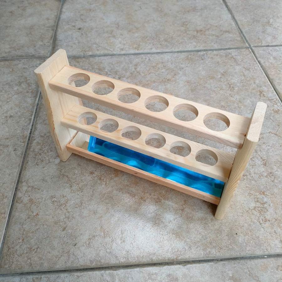 Jual rak tabung nessler 50 ml colorimeter tube 6 lubang | Shopee Indonesia