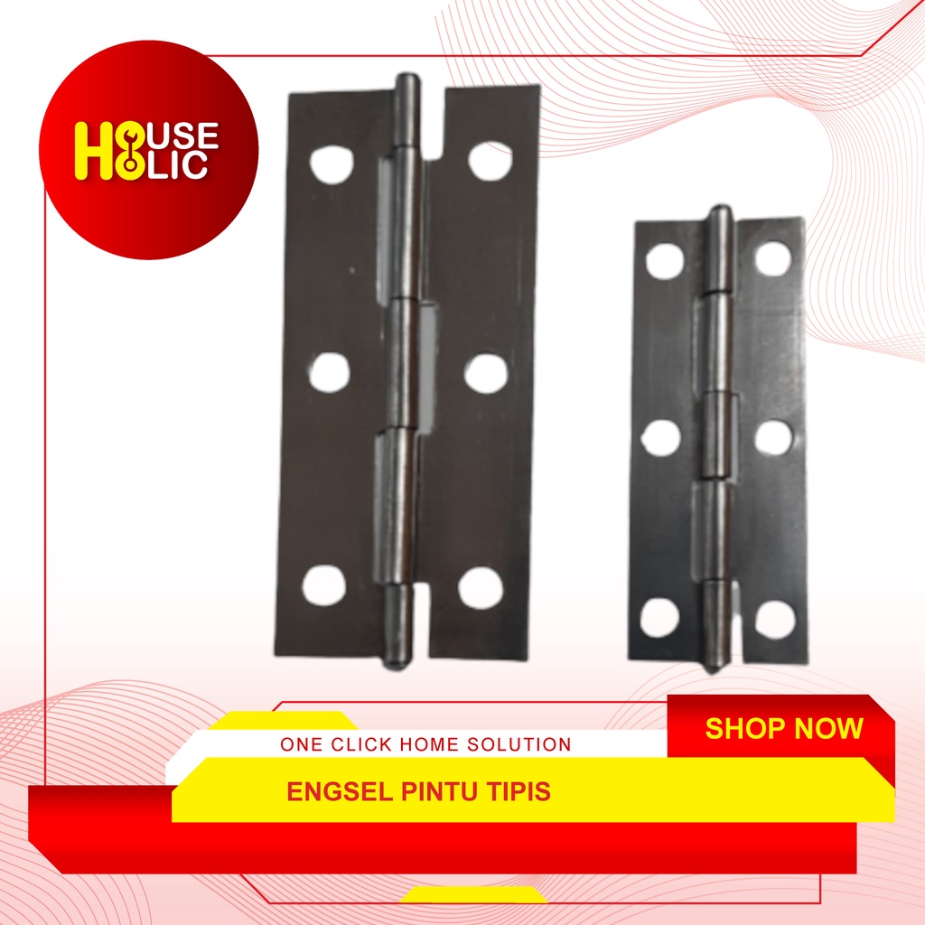 Jual Engsel Pintu Jendela Kupu-Kupu / Engsel Chrome Tipis Tanpa Skrup ...