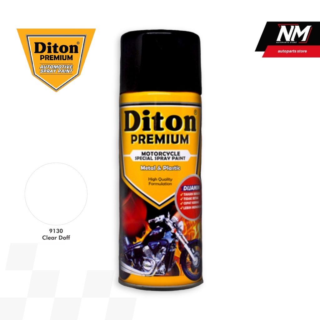 Jual DITON Premium 9130 Clear Doff Cat Semprot Aerosol Klir Dop 400cc ...