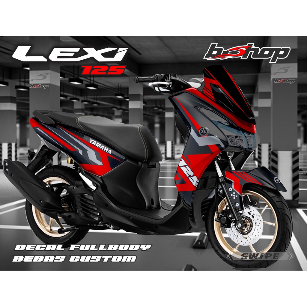 Jual Decal sticker Yamaha lexi motif terbaru GRAFIS bishop sticker ...