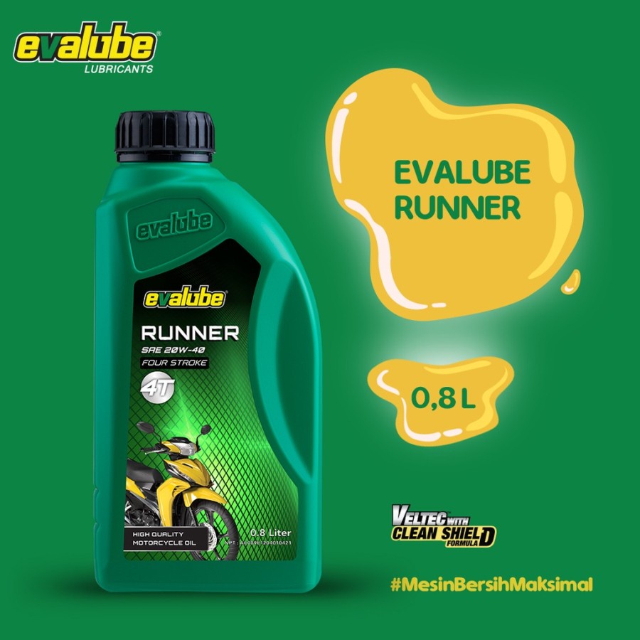 Jual Oli Mesin Motor Evalube 4t Runner And Evalube 2t Pelumas Mesin