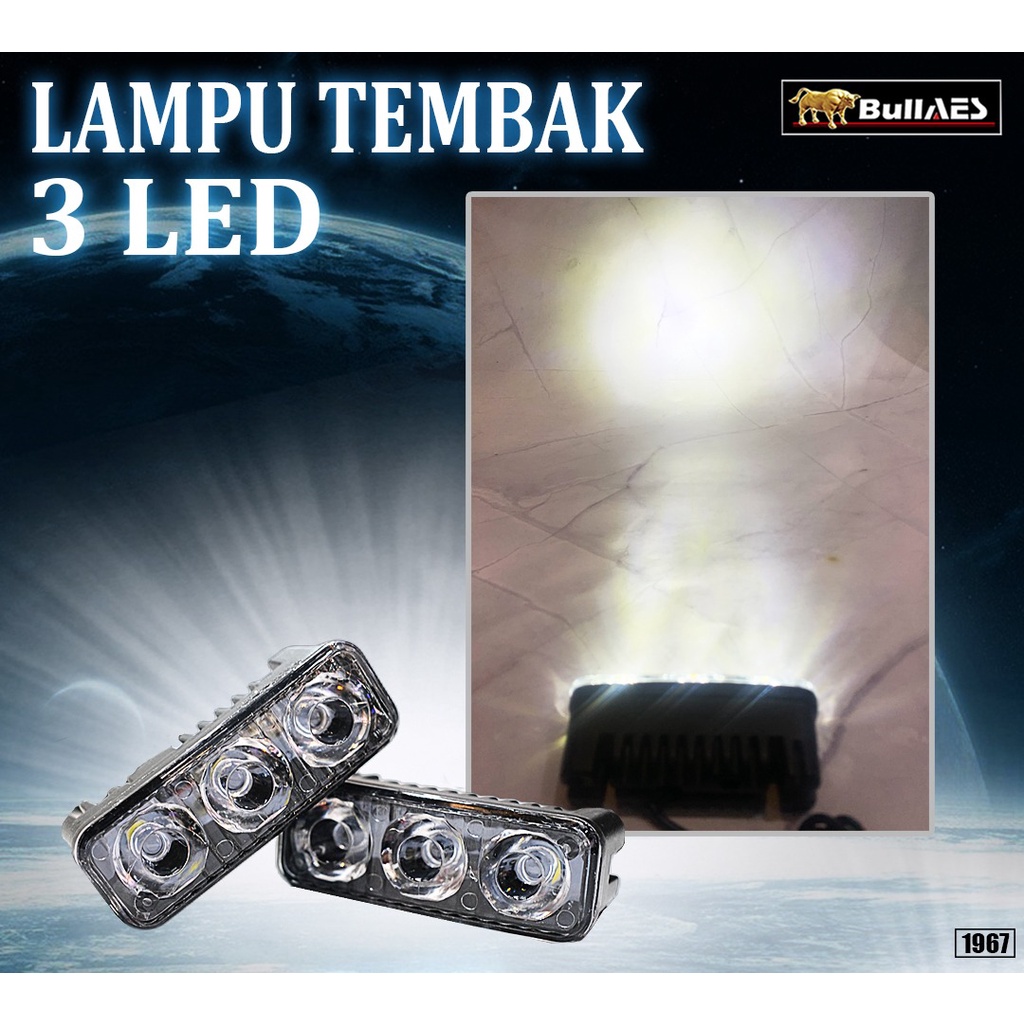 Jual Lampu Led MODEL LAMPU 3 mata Drl DAY RUNNING LIGHT ICC | Shopee ...