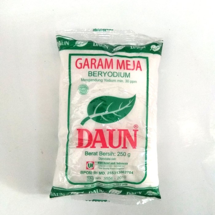 Jual Garam Cap DAUN Netto 250gr | Shopee Indonesia