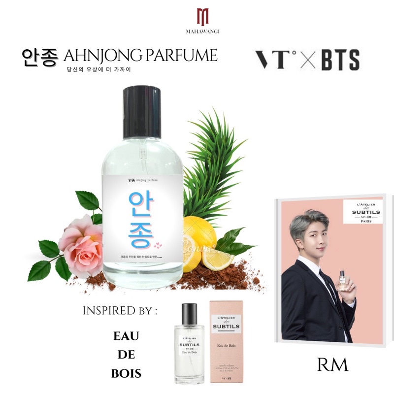 Jual Parfum Tahan RM bts Parfum Korea inspired by VT x BTS Eau de Bois - ANNYEONG PARFUM ...