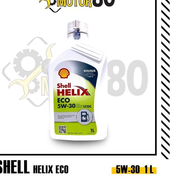 Jual Oli shell helix eco sae 5w-30 LCGC isi 1 liter | Shopee Indonesia