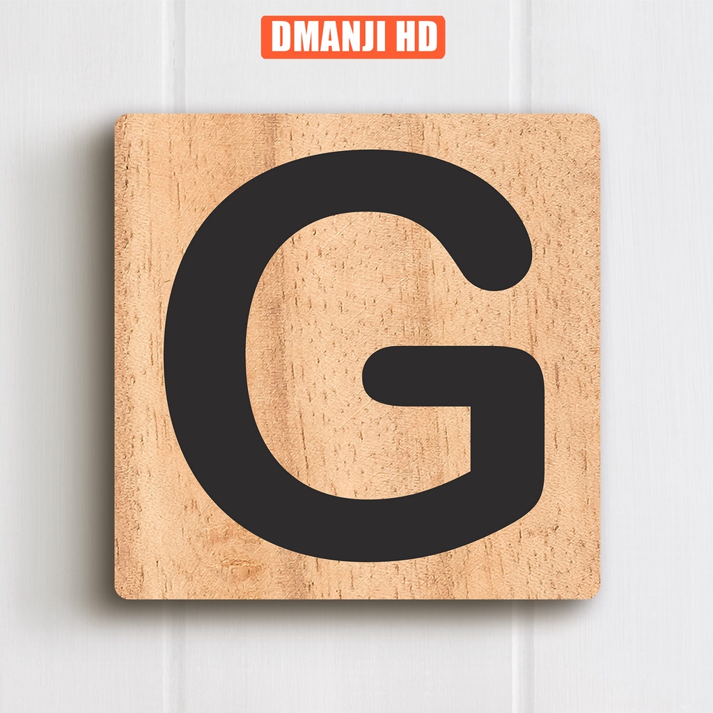 Jual DMANJI HD - Huruf kayu Scrabble minimalis | Custome nama huruf ...