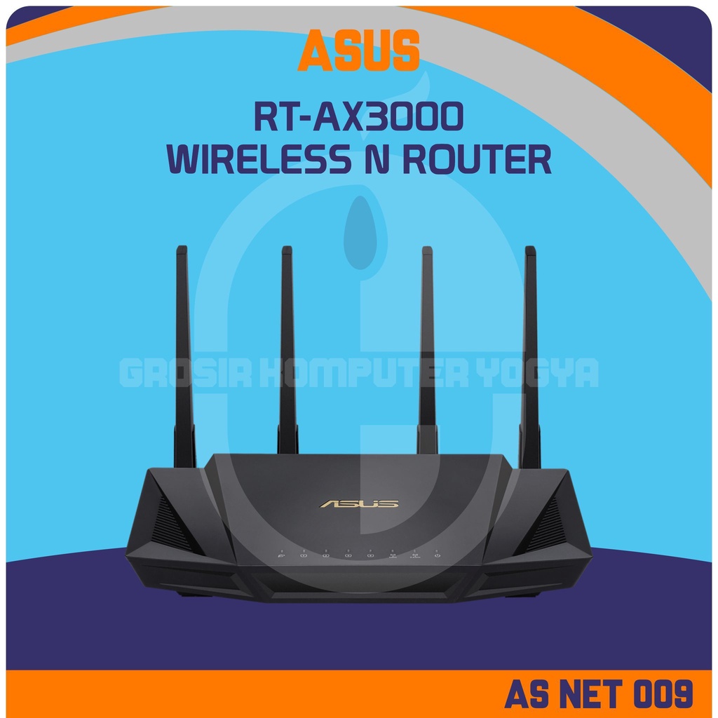 Jual Asus RT-AX3000 AX3000 Dual Band WiFi 6 Router with MU-MIMO and ...